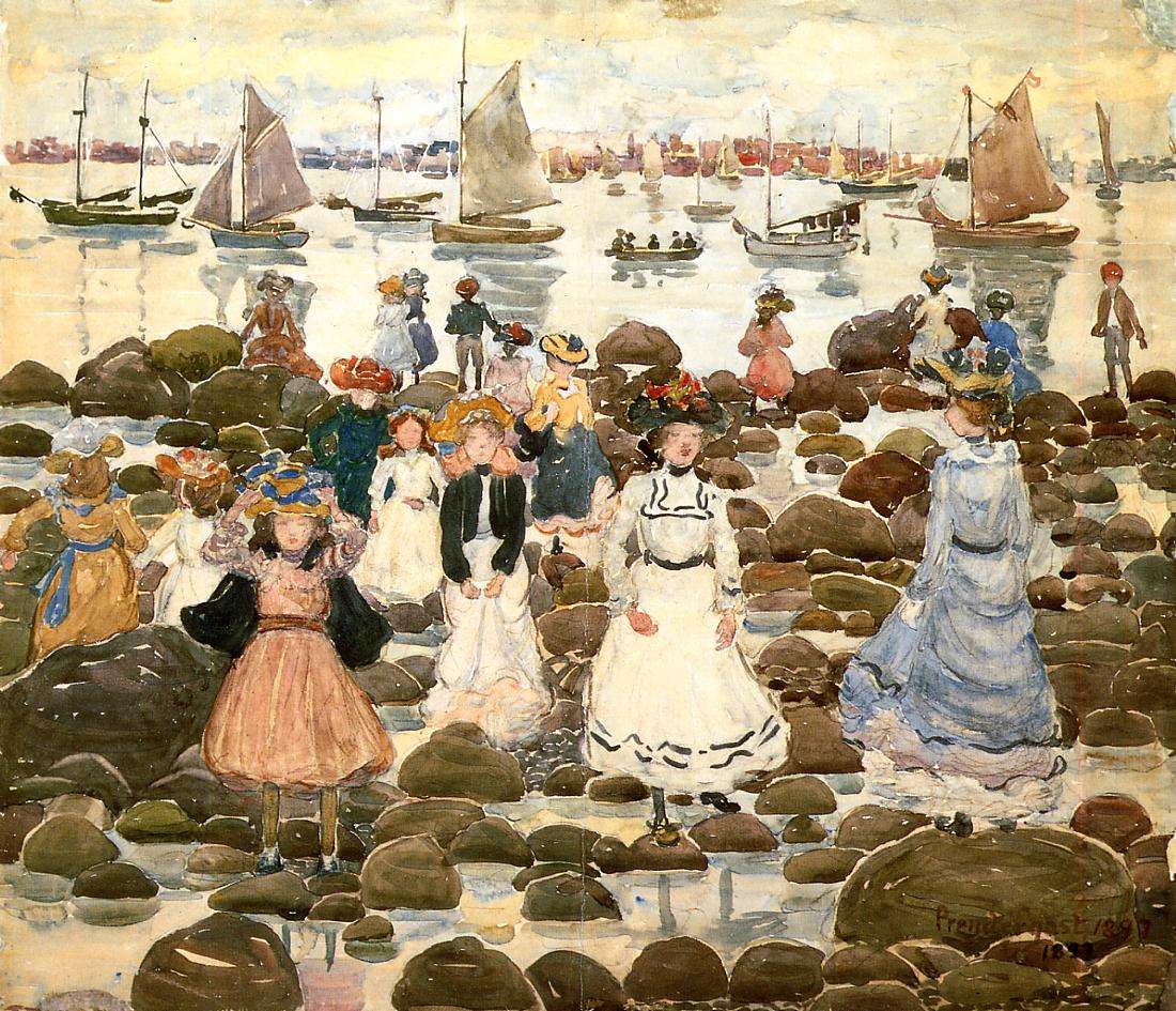 Maurice Prendergast Paints New England at Play - New England Historical ...